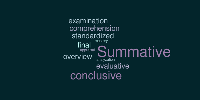 Summative Assessment – Word cloud – WordItOut