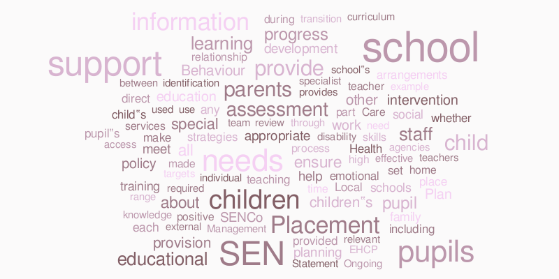 Placement school sen policy – Word cloud – WordItOut