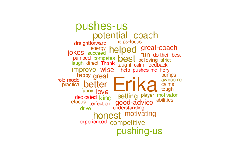 Erika – Word cloud – WordItOut