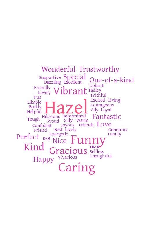 Hazel Word Cloud – Word cloud – WordItOut