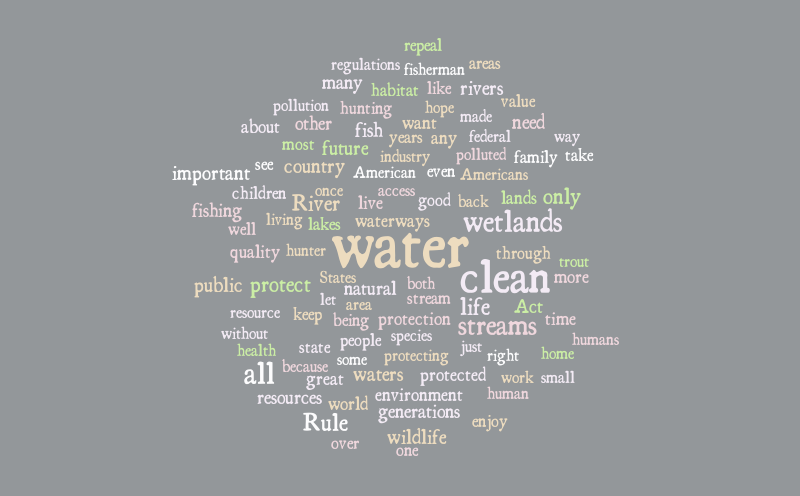 Clean Water Rule – Word cloud – WordItOut