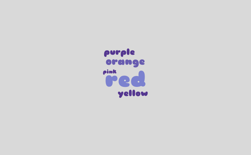 Rainbow – Word cloud – WordItOut