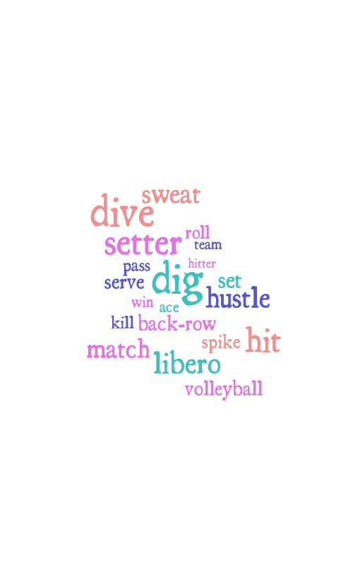 Volleyball Wordle 2 – Word cloud – WordItOut
