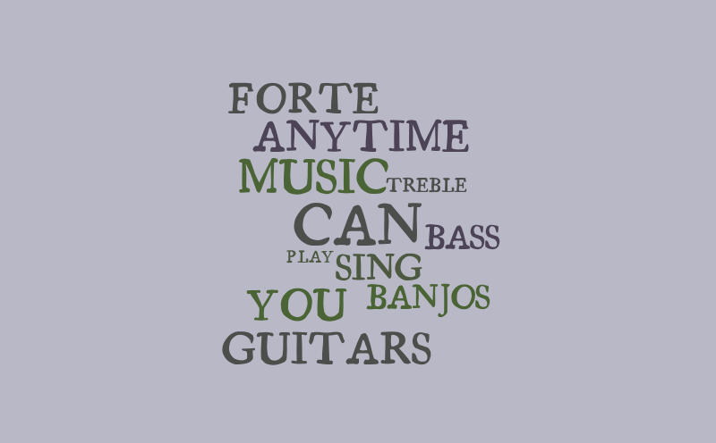 Music – Word cloud – WordItOut