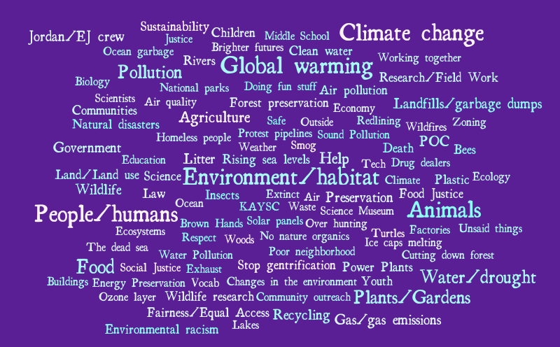 Environmental Justice – Word cloud – WordItOut