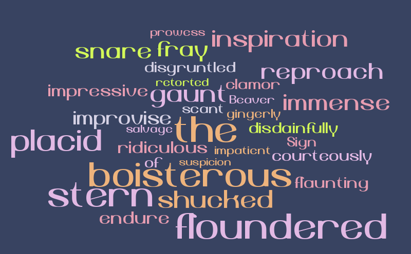 Sign of the Beaver – Word cloud – WordItOut