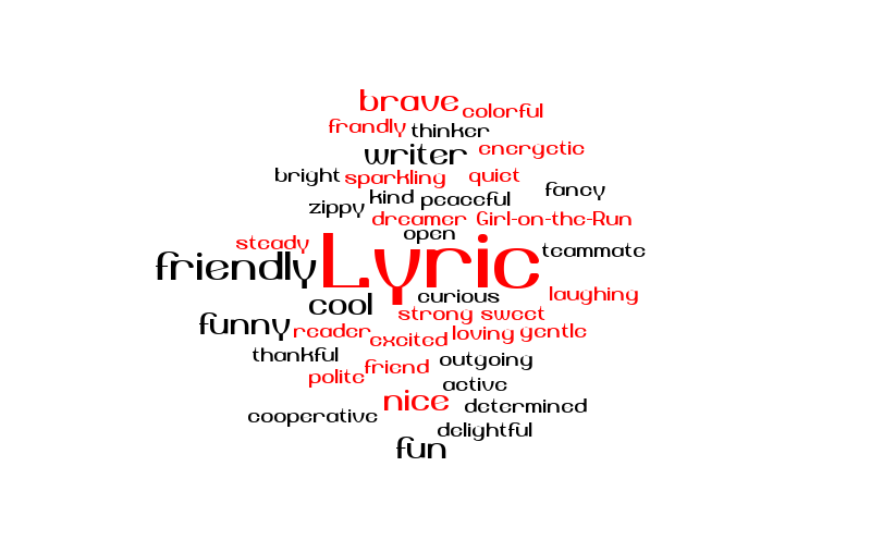 Lyric – Word cloud – WordItOut