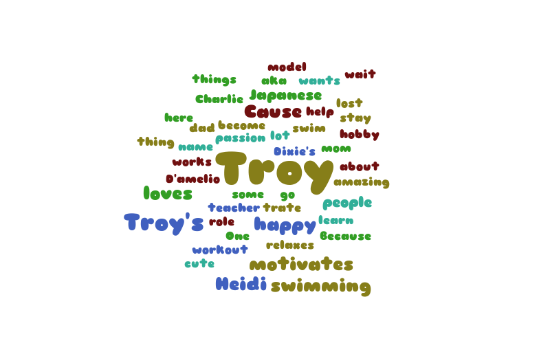 Troy's word cloud – Word cloud – WordItOut