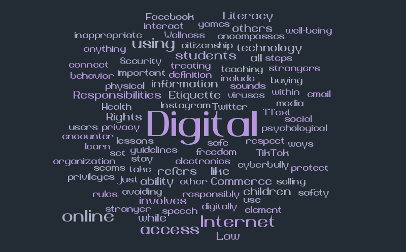 Digital Foot Print – Word cloud – WordItOut