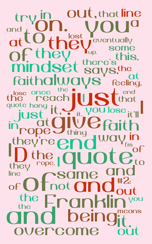 Quote – Word cloud – WordItOut