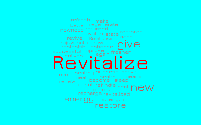 Revitalize – Word cloud – WordItOut
