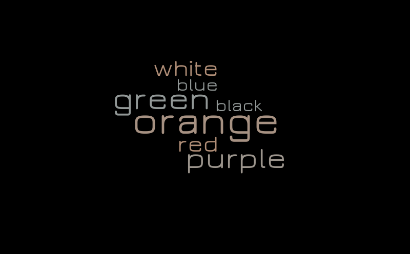 colors – Word cloud – WordItOut