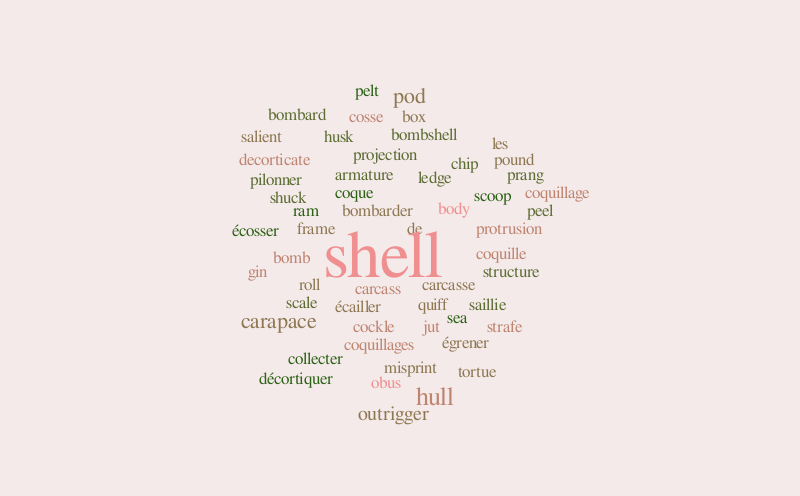 Shell – Word cloud – WordItOut