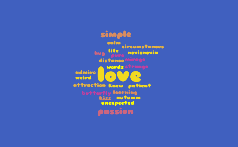 Our love – Word cloud – WordItOut