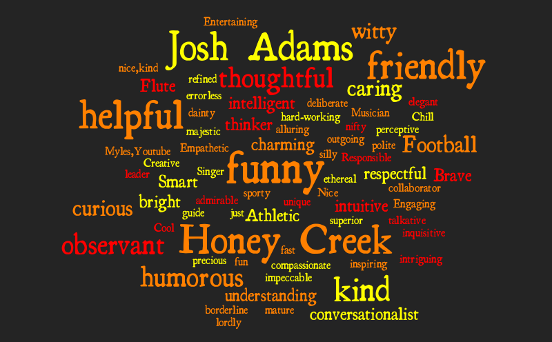Josh Adams Final Word Cloud 6-8-22 – Word cloud – WordItOut
