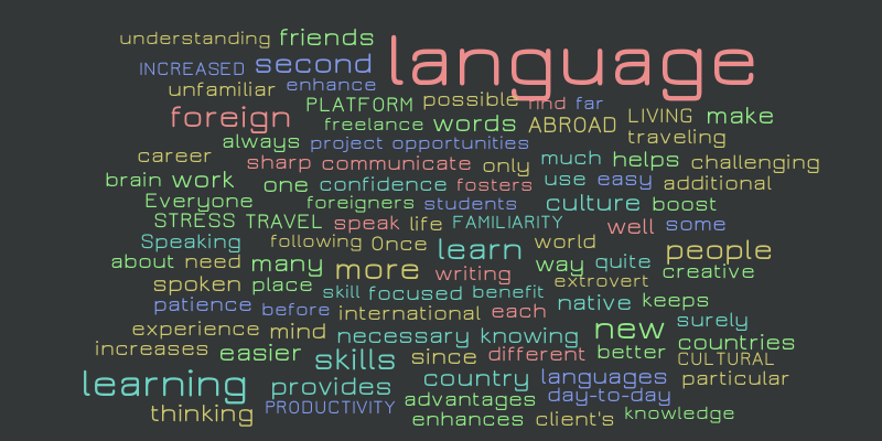 Languagr – Word cloud – WordItOut