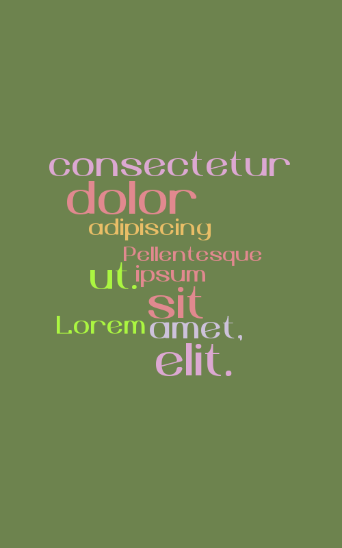 test – Word cloud – WordItOut