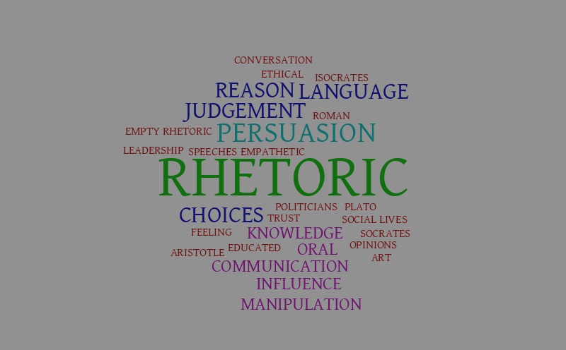 Rhetoric word cloud – Word cloud – WordItOut