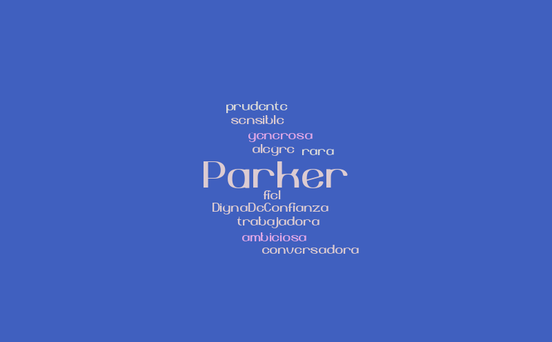 Parker – Word cloud – WordItOut