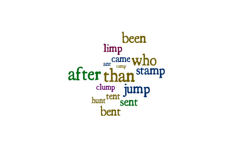 Spelling Words – Word cloud – WordItOut