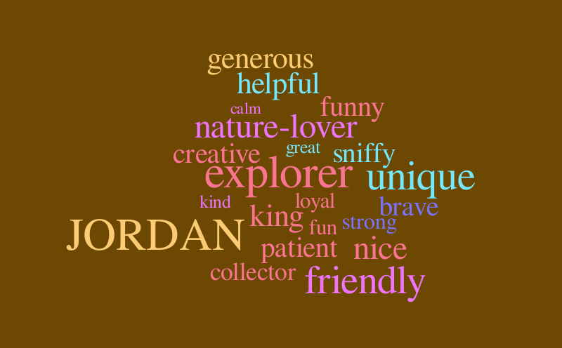 jordan – Word cloud – WordItOut
