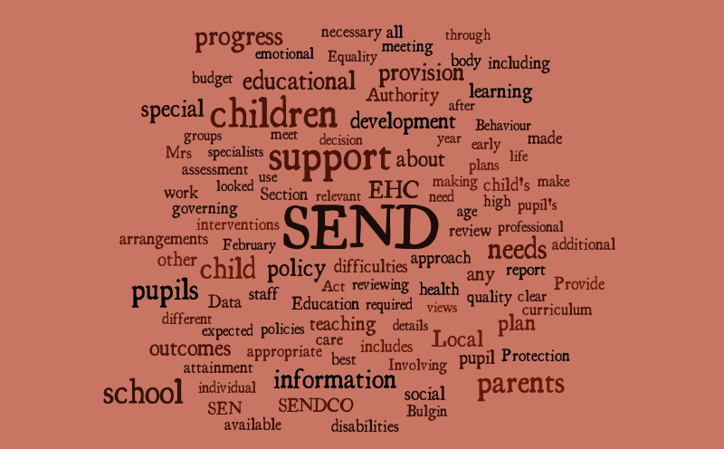 Brede SEN policy word cloud – Word cloud – WordItOut