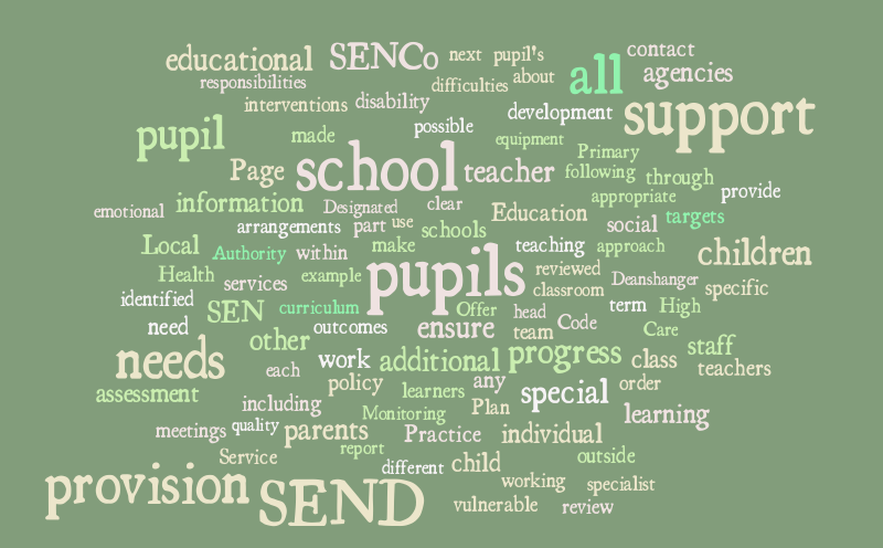 DPS SEND Wordle – Word cloud – WordItOut
