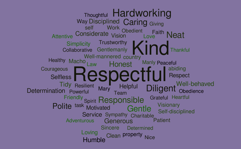 Upp Pri Positive Traits – Word cloud – WordItOut