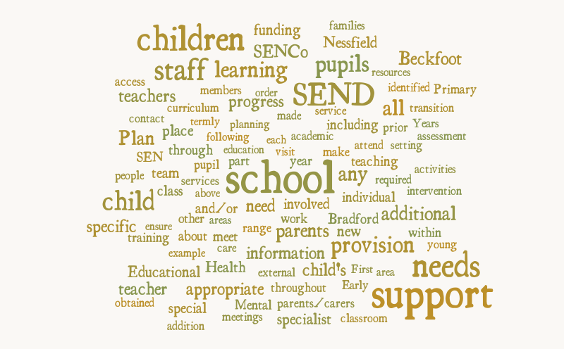 Nessfield SEND Policy Word Cloud – Word cloud – WordItOut