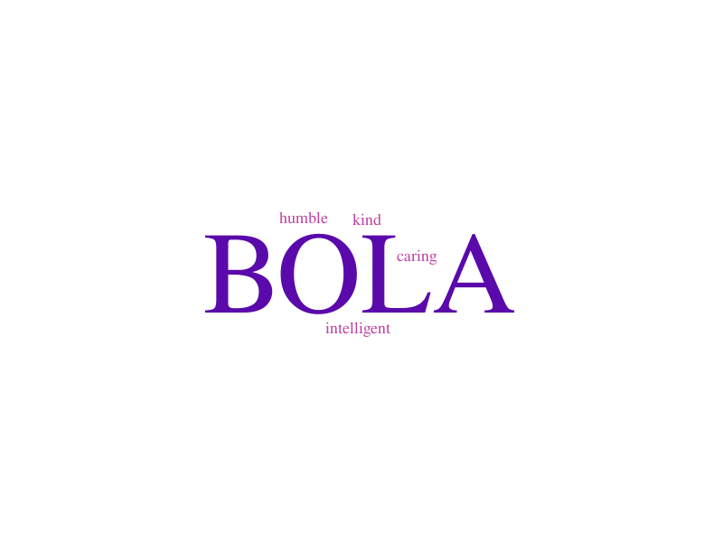 Bola 6 – Word cloud – WordItOut