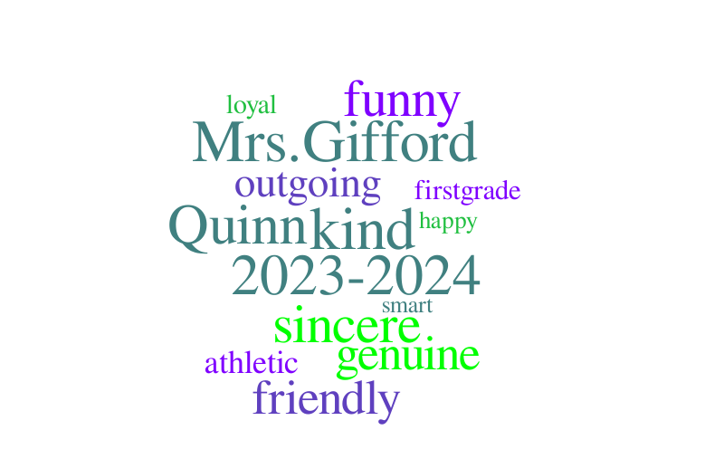 Quinn – Word cloud – WordItOut