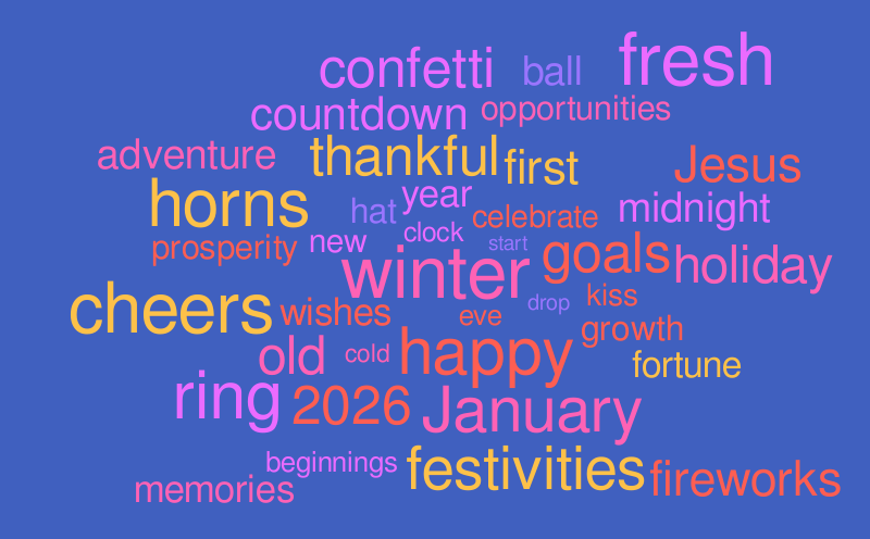 January Word Cloud – Word cloud – WordItOut