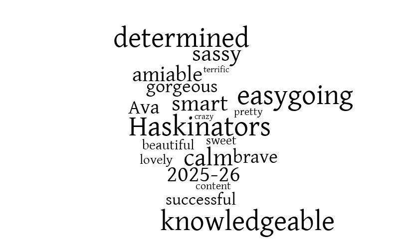 ava – Word cloud – WordItOut