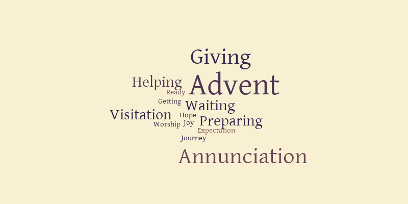 Advent – Word cloud – WordItOut
